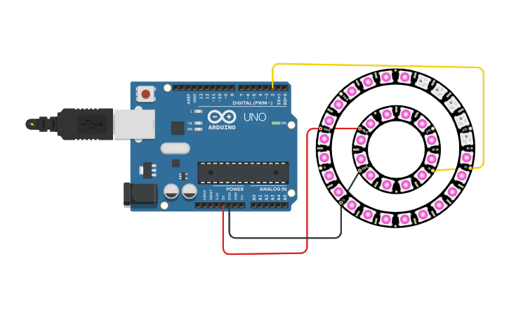 Circuit design Projeto_Neopixel - Tinkercad