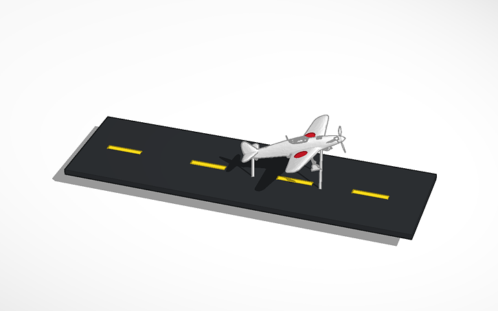 3D design Take Off Not My Plane added 2 poles if you want to 3D print ...