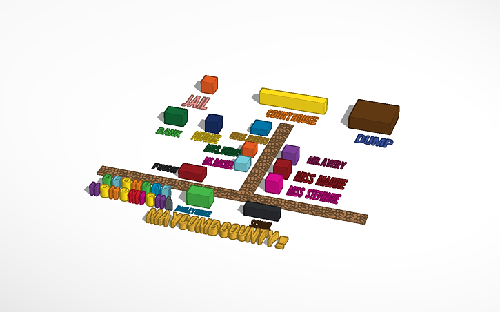 3D design Maycomb County - Tinkercad
