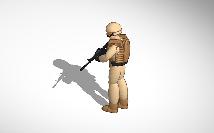 3D design Copy of Soldier(Marine force recon) - Tinkercad