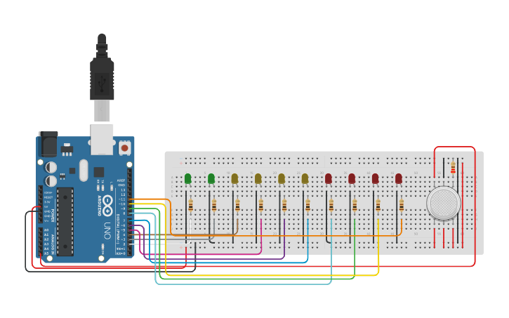 Circuit Design Alcohol Meter Tinkercad