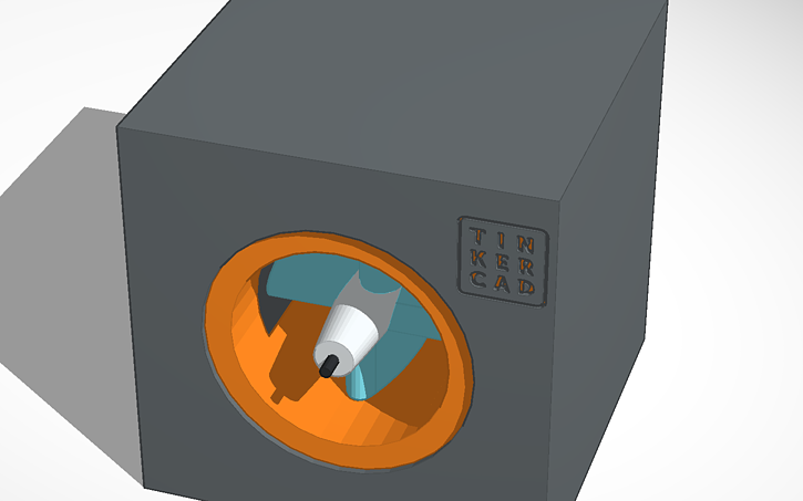 3D design Hydroelectric turbine - Tinkercad
