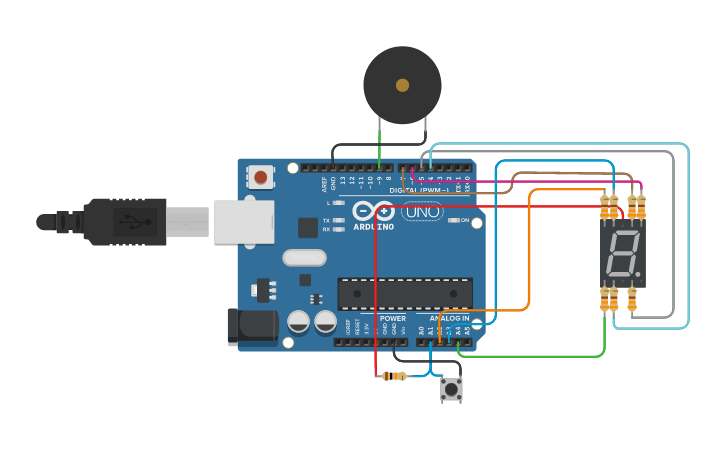 Circuit design TP1 Ex2 - Tinkercad