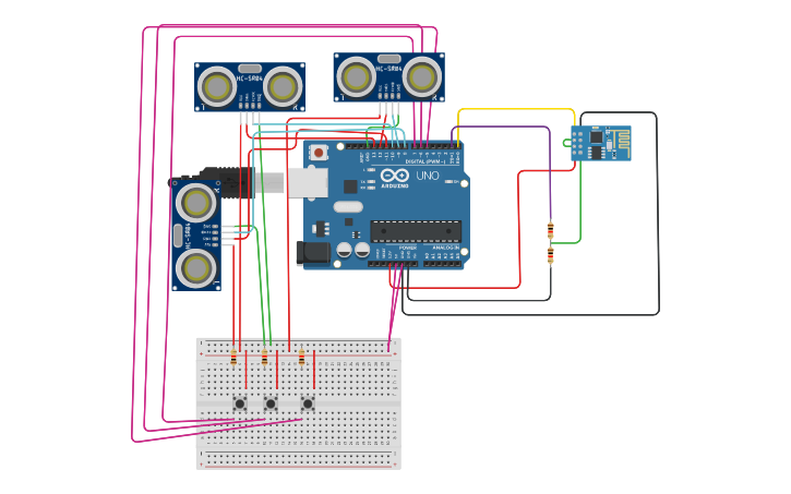Circuit Design Copy Of Esp8266 With Thingspeak Cloud Tinkercad