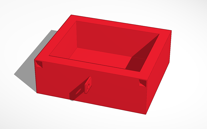 3D design Box it self with no lid Made by andy Geocaching - Tinkercad