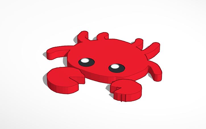 3D design crab - Tinkercad