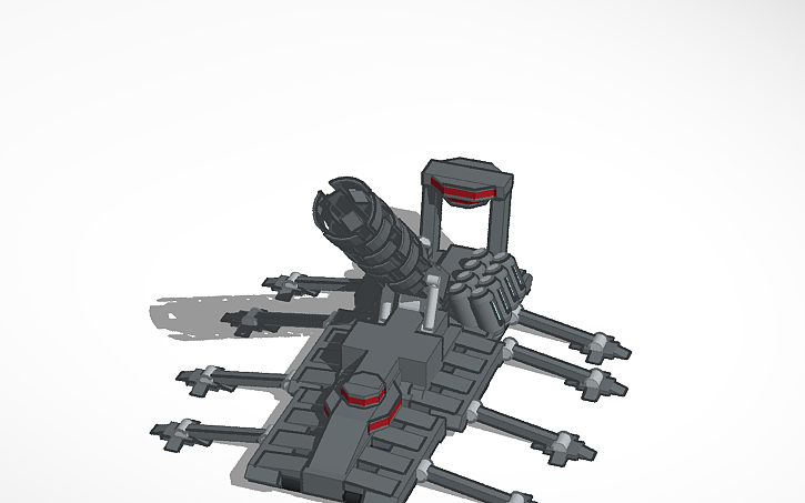 3D design Fission Cannon (Anti-Starship) - Tinkercad