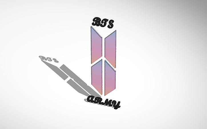 3D design The Shield of BTS and ARMY | Tinkercad