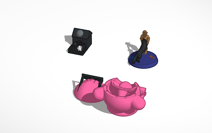 3D design Dryden's link,dog and Kirby - Tinkercad