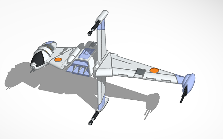 3D design Rebel B-Wing! ( By @High Ground ) - Tinkercad
