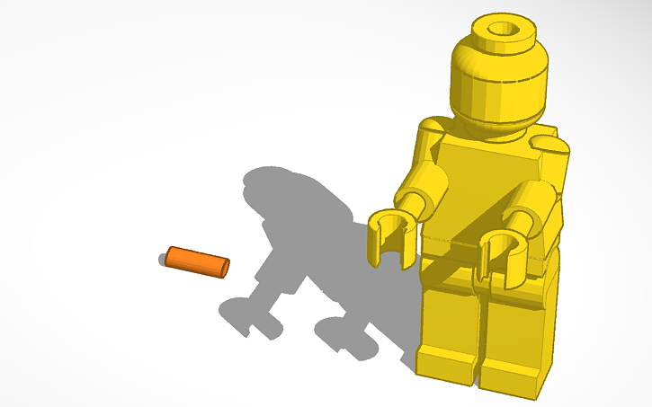 3D design lego person - Tinkercad