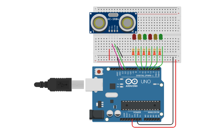 Circuit design Smart Traffic Light | Tinkercad
