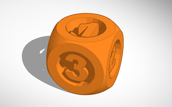 3D design DADO | Tinkercad