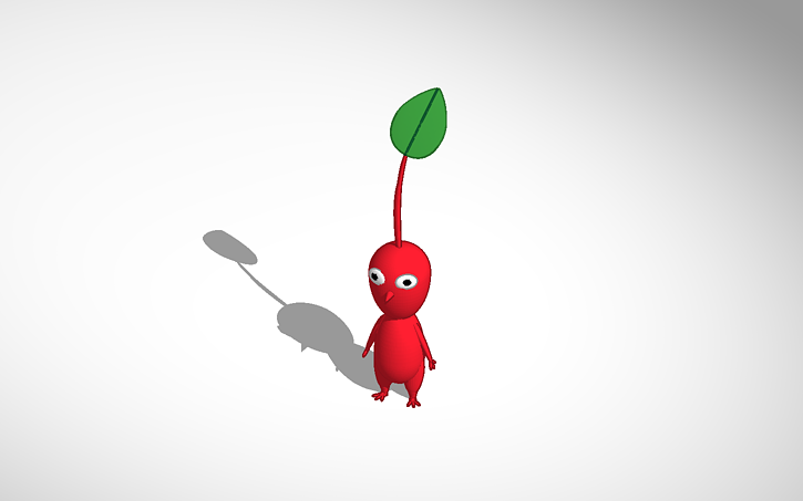 3D design Red Pikmin - Tinkercad