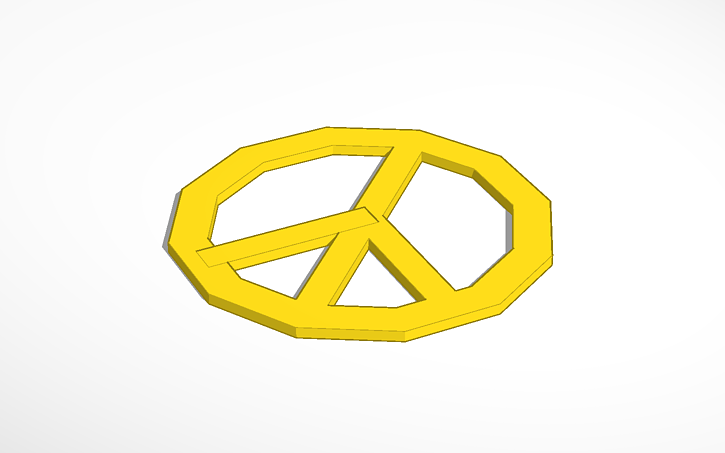 3D design Peace Sign | Tinkercad