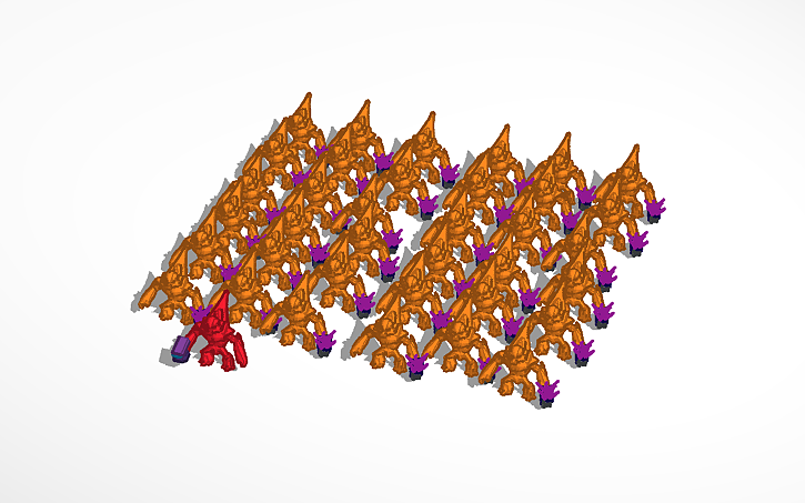 3D design grunt army | Tinkercad