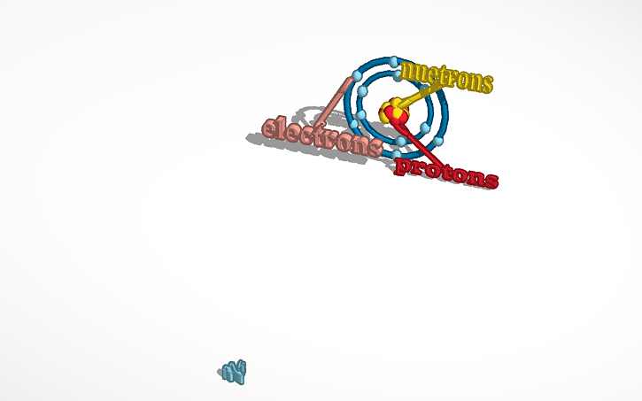 3D design atomic structure - Tinkercad