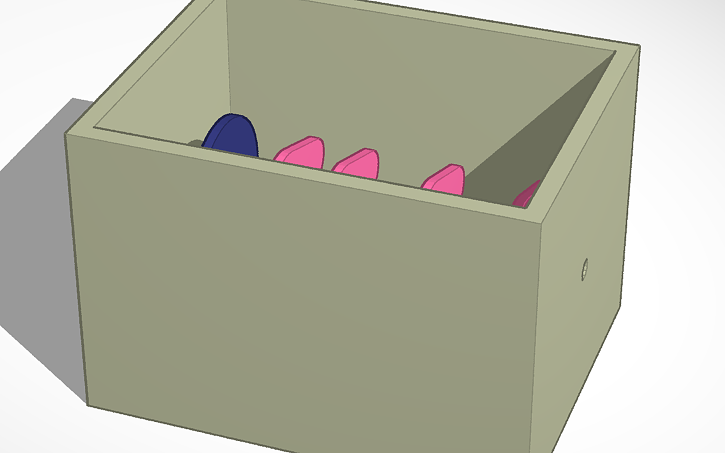 3D design Automata box w/ cams - Tinkercad