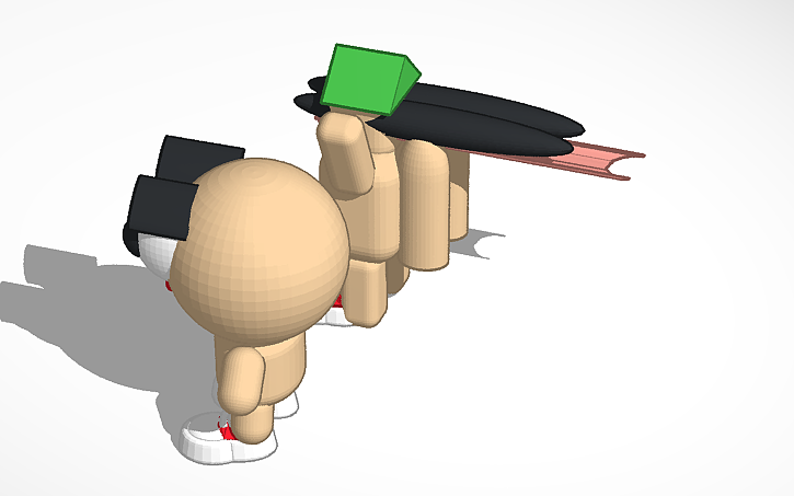 3D design Baldi with long head | Tinkercad