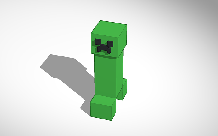 3D design Minecraft Creeper - Tinkercad