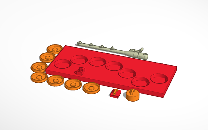 3D design Freshwater fresh Tokens Strike - Tinkercad