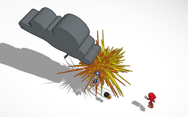 3D design Sonic Explodes!!! | Tinkercad