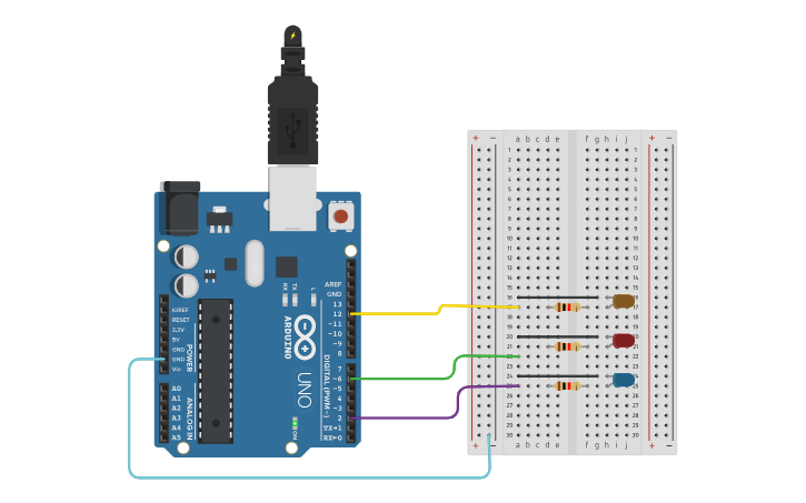 Circuit design Circuito Arduino - Tinkercad