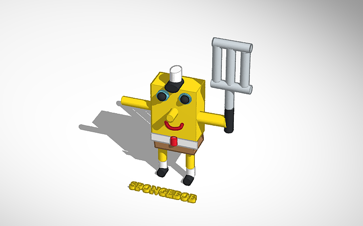 3D design Spongebob | Tinkercad