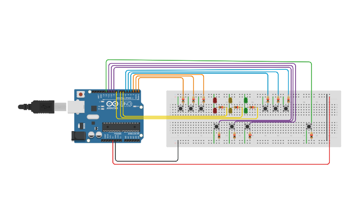 Circuit design Copy of elevator control Steph+Angus | Tinkercad