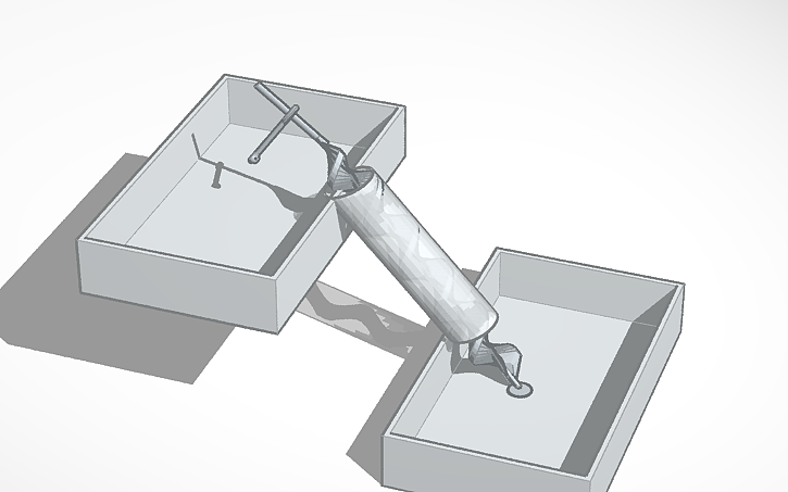 3D design archimedes screw - Tinkercad
