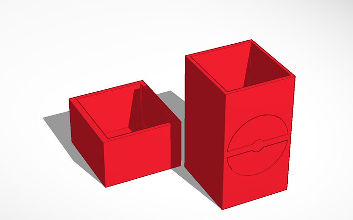 3D design Pokemon Deck Box | Tinkercad