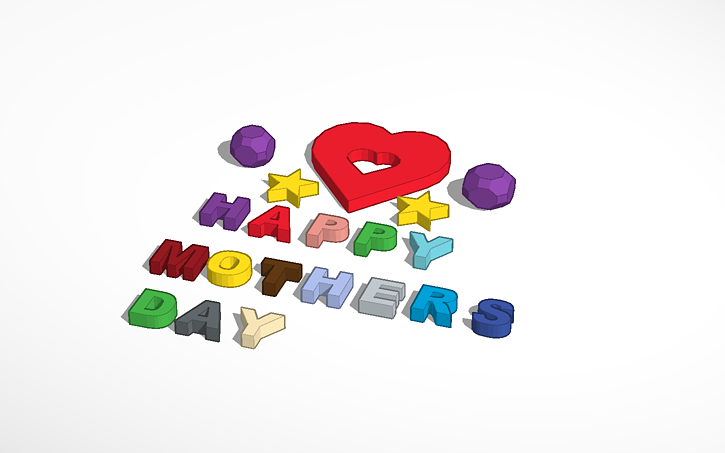 3D design Mothers day - Tinkercad
