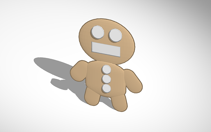 3D design Gingerbread man - Tinkercad