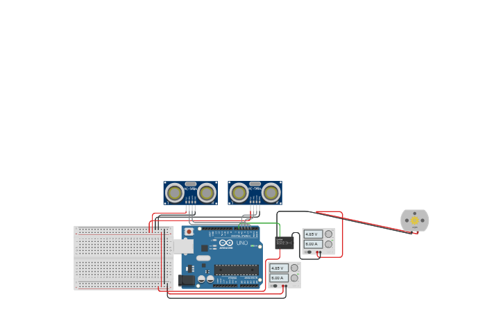Circuit design Air Ionizer - Tinkercad