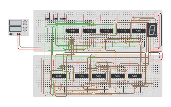 Circuit design 3-VARIABLE K-MAP - Tinkercad