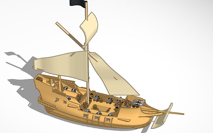 3D design Pirate Cutter - Tinkercad