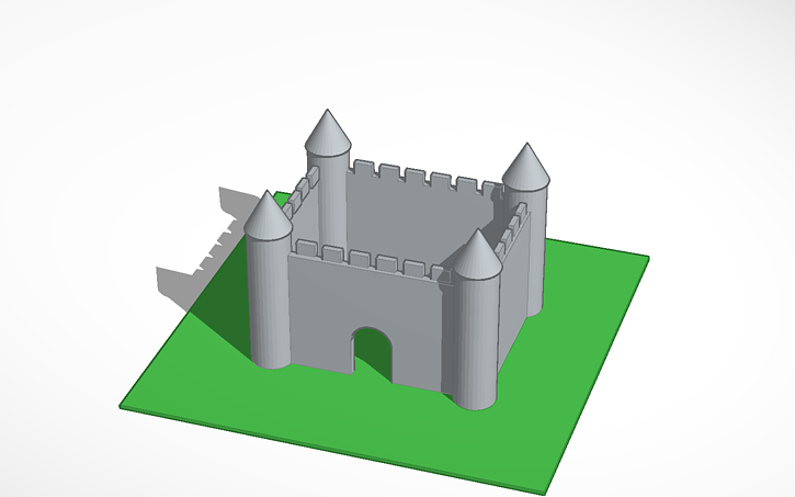 3D design Castle Design - Tinkercad