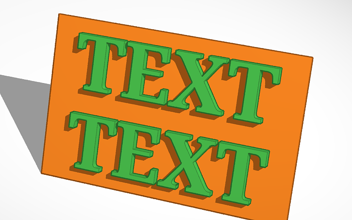 3D design Sign - Tinkercad