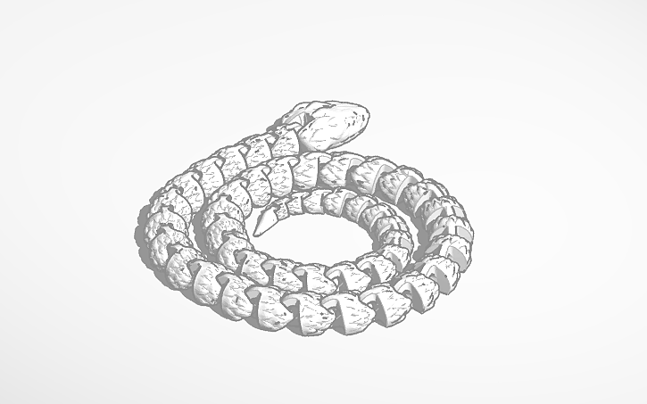 3D design Flexi Snake - Tinkercad
