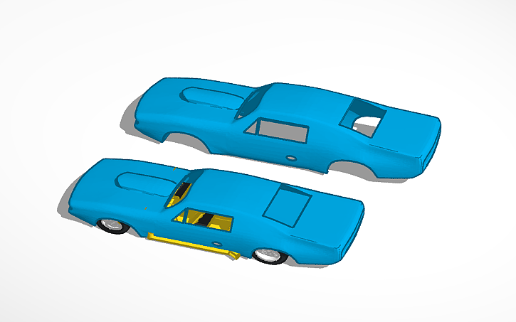 3D design Car and car body - Tinkercad