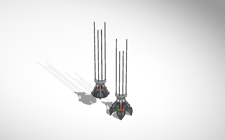 3D design 4-Rope Grab - Tinkercad