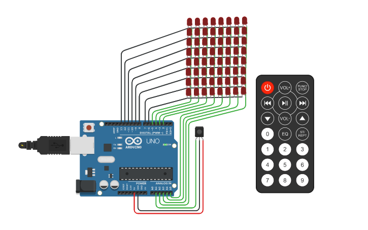 Circuit design Aula 7 - Atividade - Snake | Tinkercad
