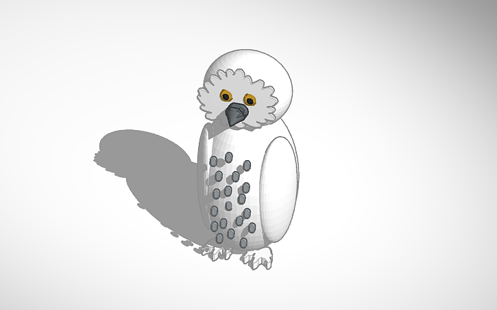 3D design Hedwig - Tinkercad