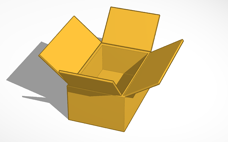3D design Open box | Tinkercad