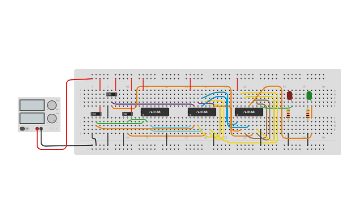 Circuit design FULL SUBTRACTOR USING NAND GATES - Tinkercad