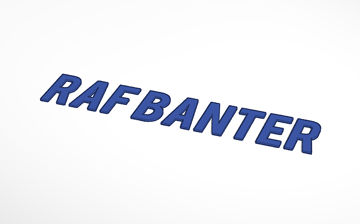 3D design RAF Banter | Tinkercad