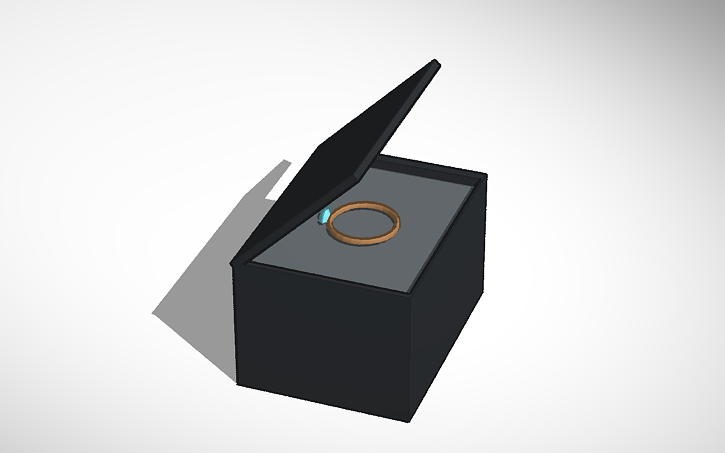 3D design ring+ring box - Tinkercad