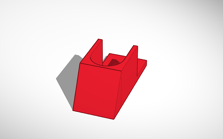 3D design Porta asta ovale - Tinkercad