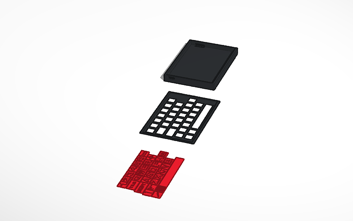 3D design Keyboard - Tinkercad