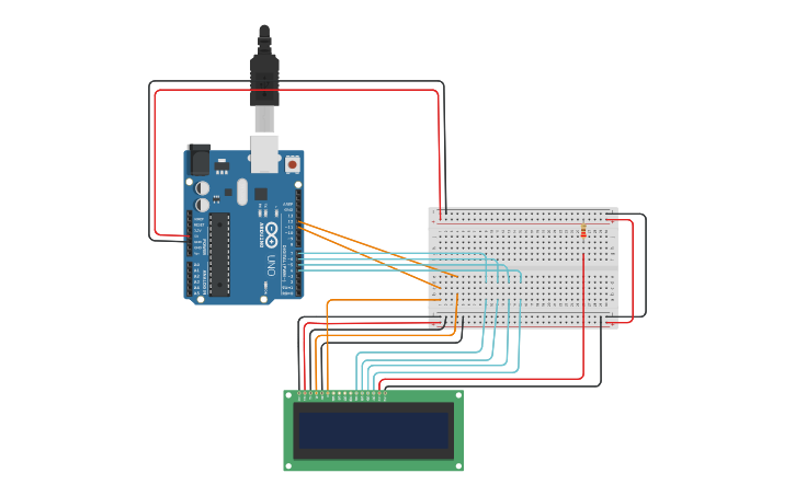 Circuit design Pract_labSerial Calculator - Tinkercad